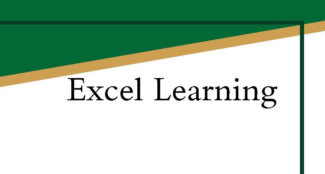 Excel Learning